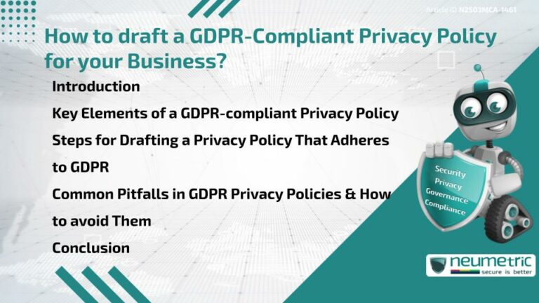 How to draft a GDPR-Compliant Privacy Policy for your Business?