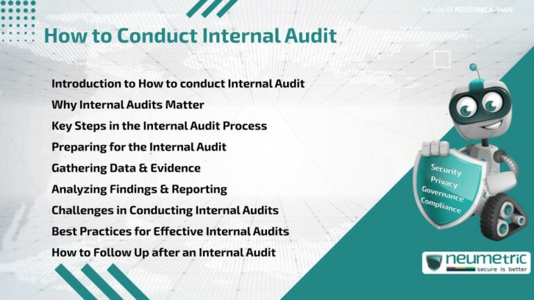 How to conduct Internal Audit