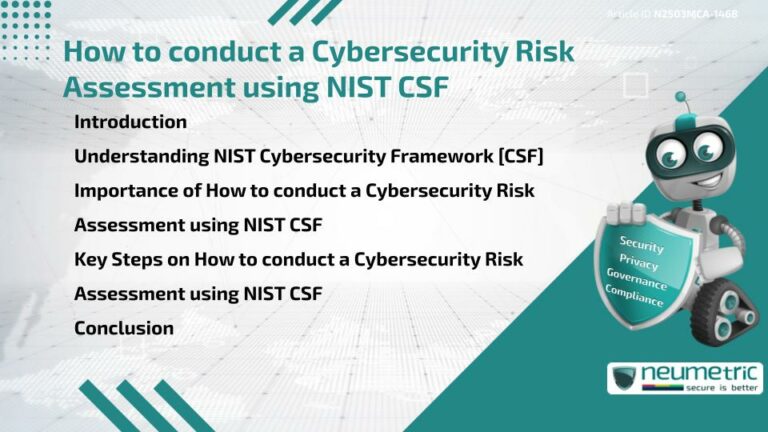 How to conduct a Cybersecurity Risk Assessment using NIST CSF?