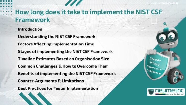 How long does it take to implement the NIST CSF Framework