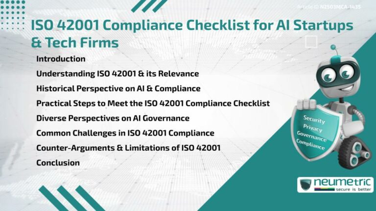 ISO 42001 Compliance Checklist for AI Startups & Tech Firms