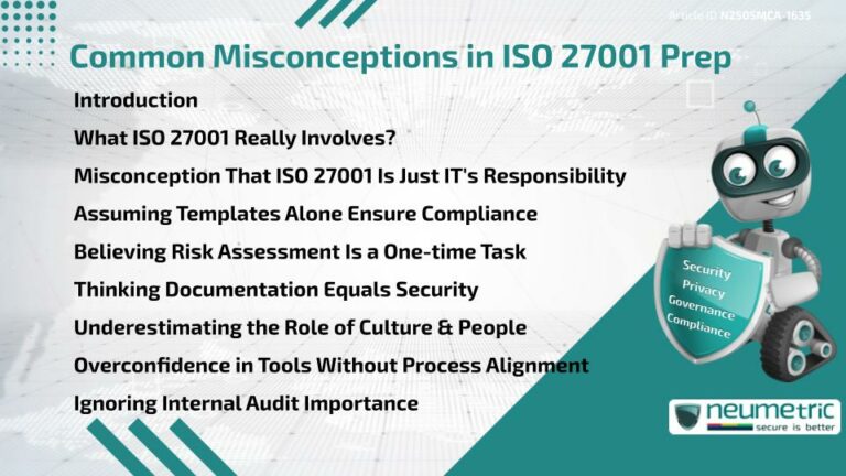 Common Misconceptions in ISO 27001 Prep