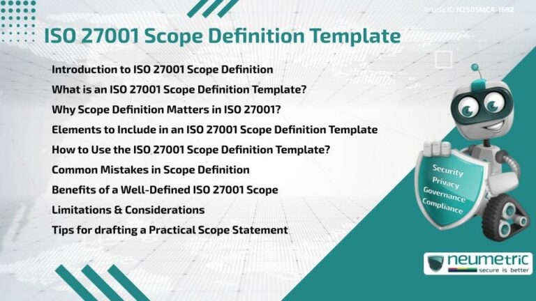 ISO 27001 Scope Definition Template