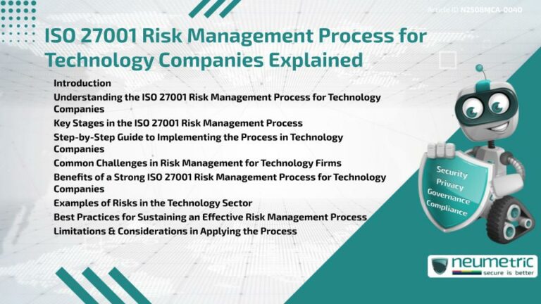 ISO 27001 Risk Management Process for Technology Companies Explained