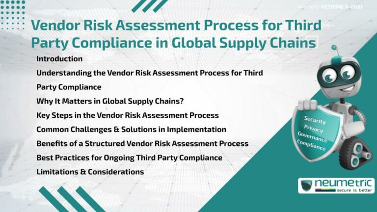 Vendor Risk Assessment Process for Third Party Compliance in Global ...