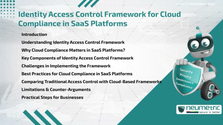Identity Access Control Framework for Cloud Compliance in SaaS Platforms