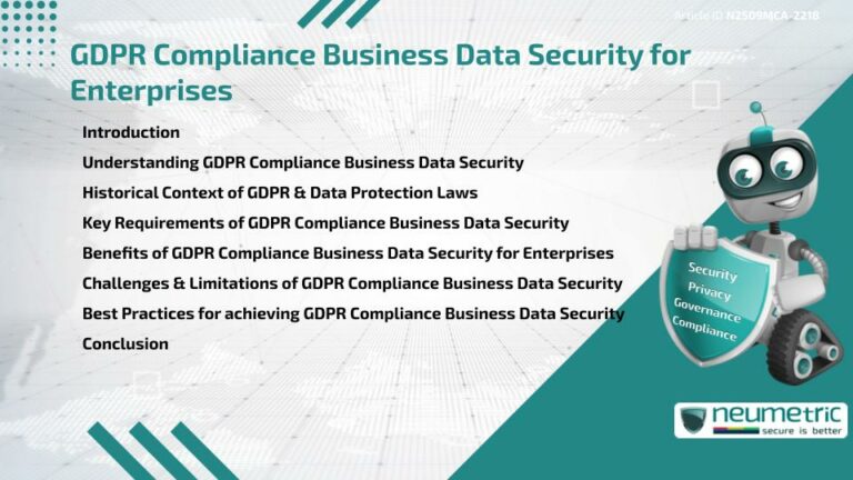 GDPR Compliance Business Data Security for Enterprises