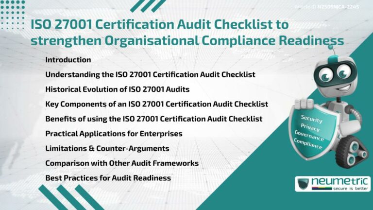 ISO 27001 Certification Audit Checklist to strengthen Organisational ...