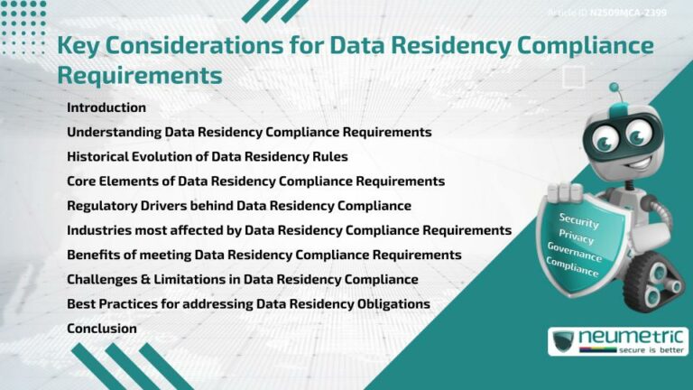 Key Considerations for Data Residency Compliance Requirements
