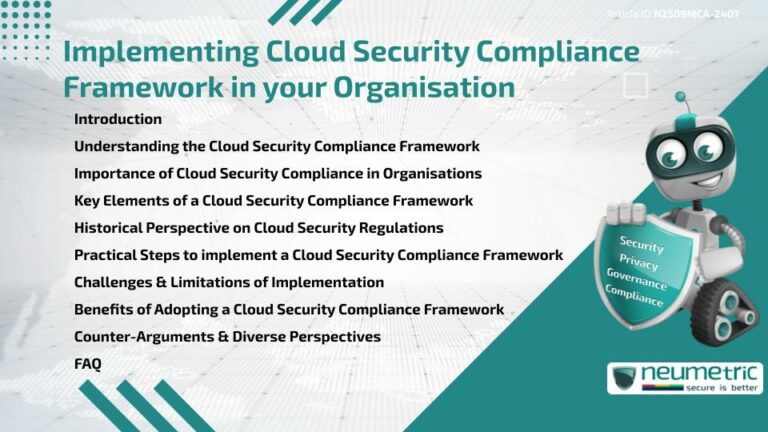 Implementing Cloud Security Compliance Framework in your Organisation