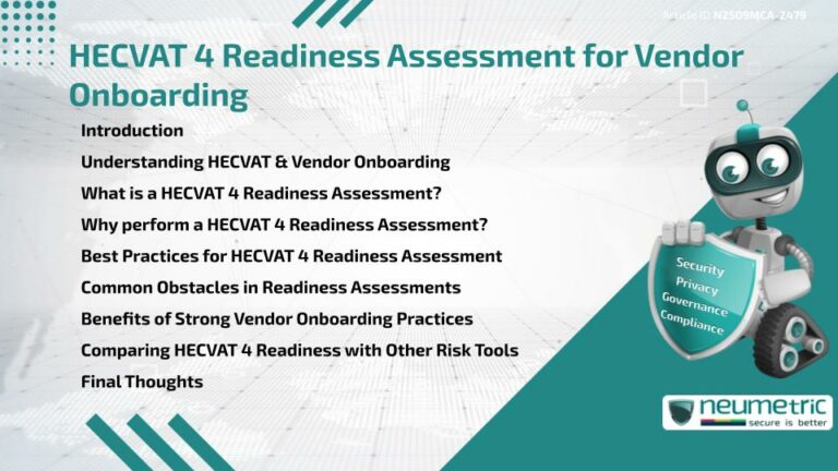 HECVAT 4 Readiness Assessment for Vendor Onboarding