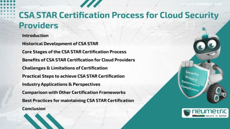 CSA STAR Certification Process for Cloud Security Providers