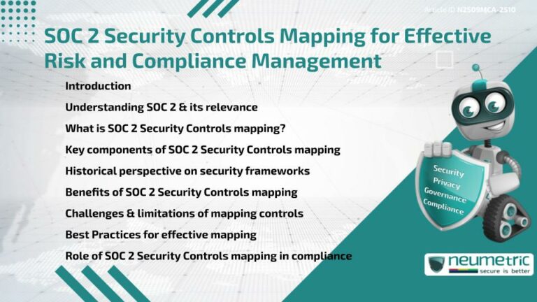 SOC 2 Security Controls Mapping for Effective Risk and Compliance ...