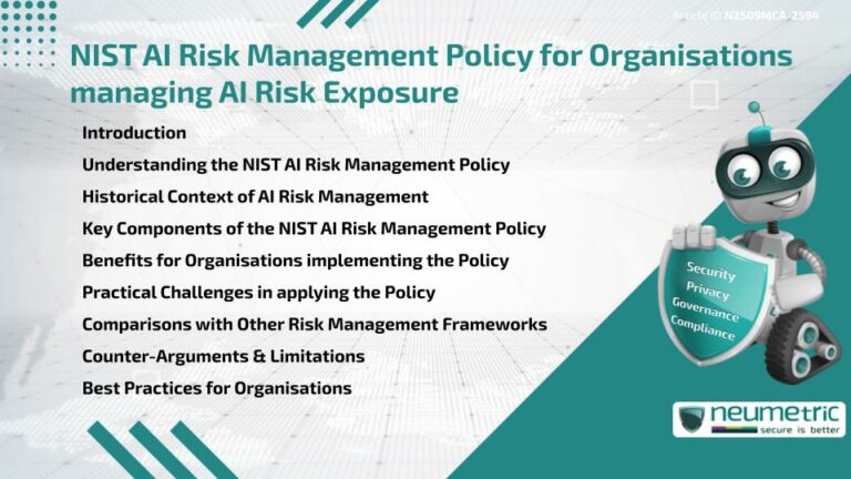 NIST AI Risk Management Policy for Organisations managing AI Risk Exposure