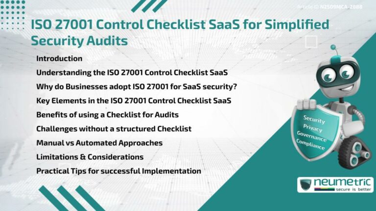 ISO 27001 Control Checklist SaaS for Simplified Security Audits