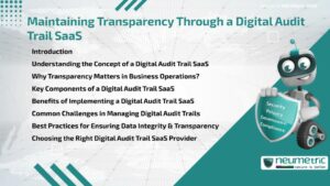 Maintaining Transparency Through a Digital Audit Trail SaaS