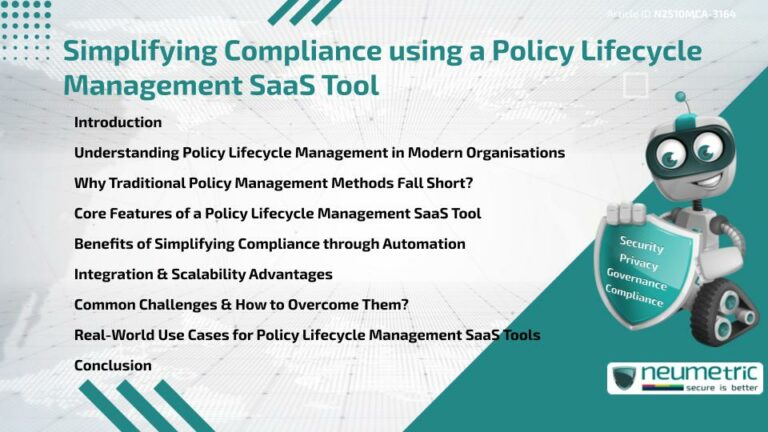 Simplifying Compliance using a Policy Lifecycle Management SaaS Tool