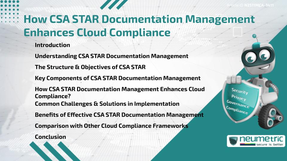 How CSA STAR Documentation Management Enhances Cloud Compliance