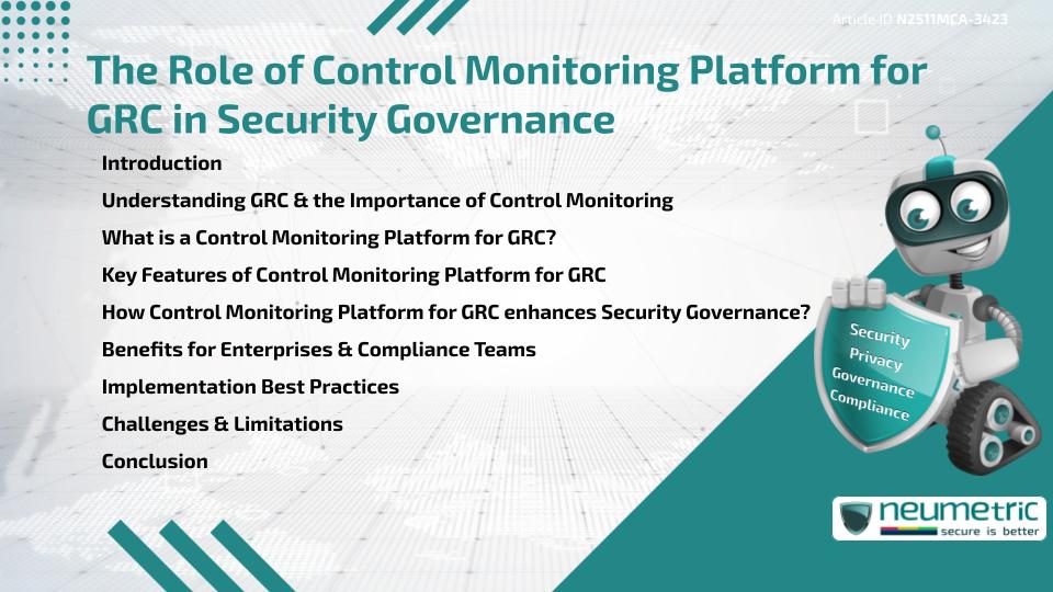 The Role of Control Monitoring Platform for GRC in Security Governance