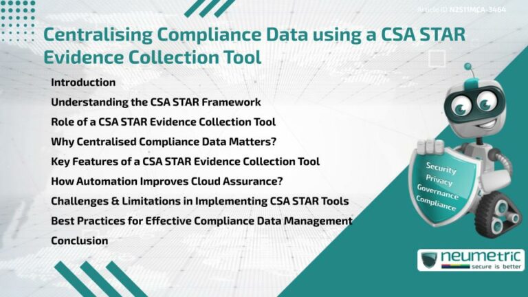 Centralising Compliance Data using a CSA STAR Evidence Collection Tool