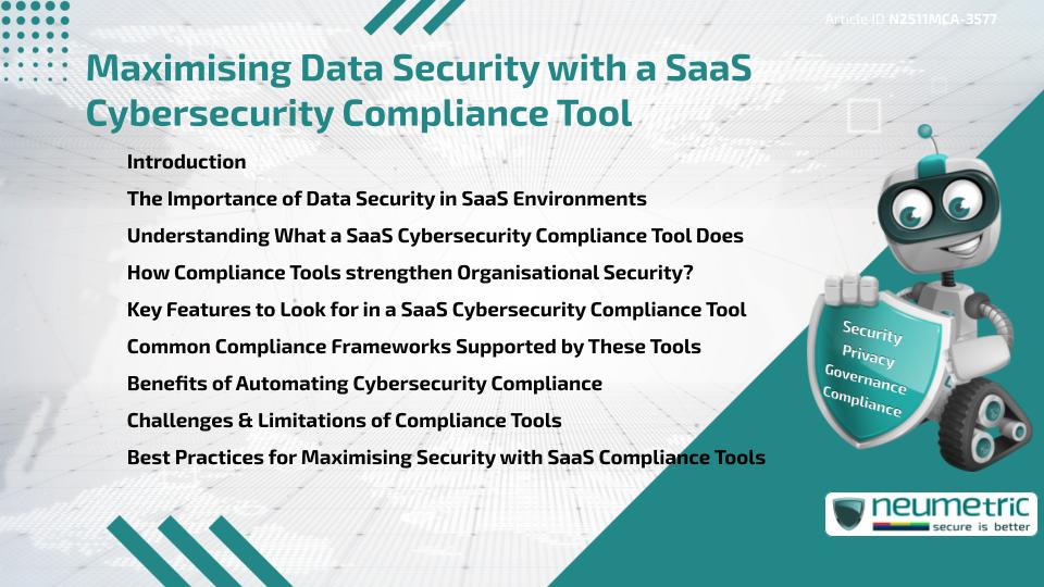 Maximising Data Security with a SaaS Cybersecurity Compliance Tool