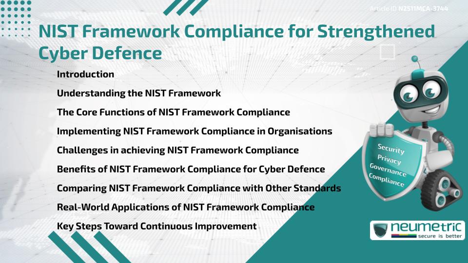 NIST Framework Compliance for Strengthened Cyber Defence