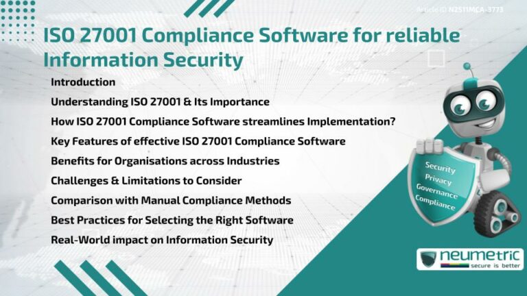 ISO 27001 Compliance Software for reliable Information Security