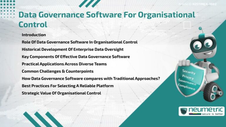 Data Governance Software For Organisational Control
