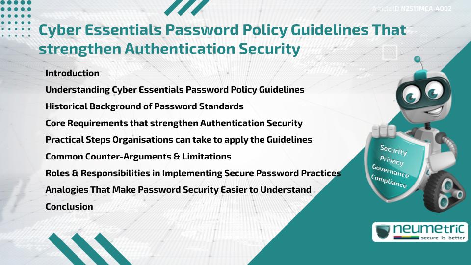 Cyber Essentials Password Policy Guidelines That strengthen Authentication Security