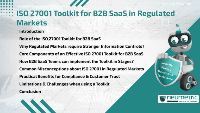 ISO 27001 Toolkit for B2B SaaS in Regulated Markets