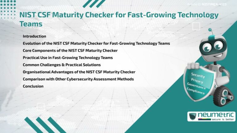 NIST CSF Maturity Checker for Fast-Growing Technology Teams