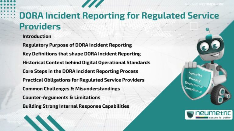 DORA Incident Reporting for Regulated Service Providers