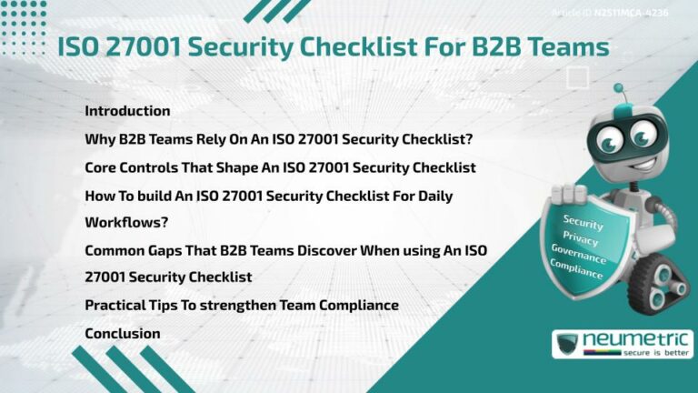 ISO 27001 Security Checklist For B2B Teams