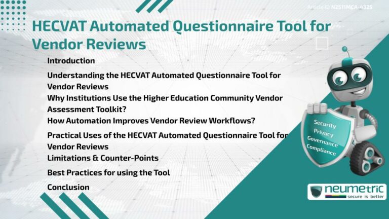 HECVAT Automated Questionnaire Tool for Vendor Reviews