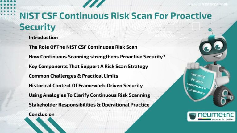 NIST CSF Continuous Risk Scan For Proactive Security