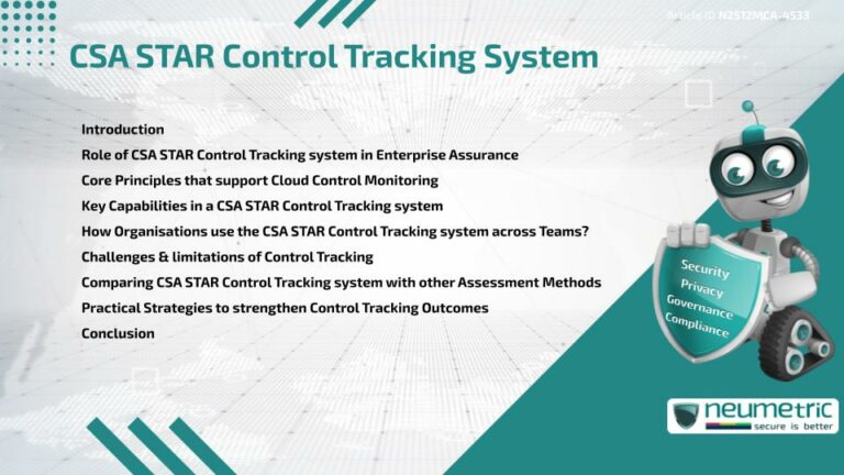 CSA STAR Control Tracking System