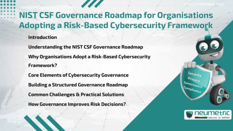 NIST CSF Governance Roadmap for Organisations Adopting a Risk-Based ...