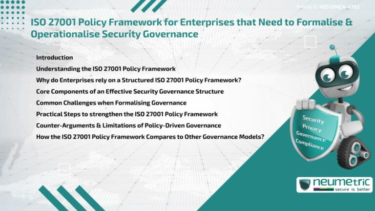 ISO 27001 Policy Framework for Enterprises that Need to Formalise ...