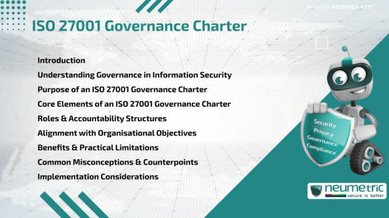 ISO 27001 Governance Charter