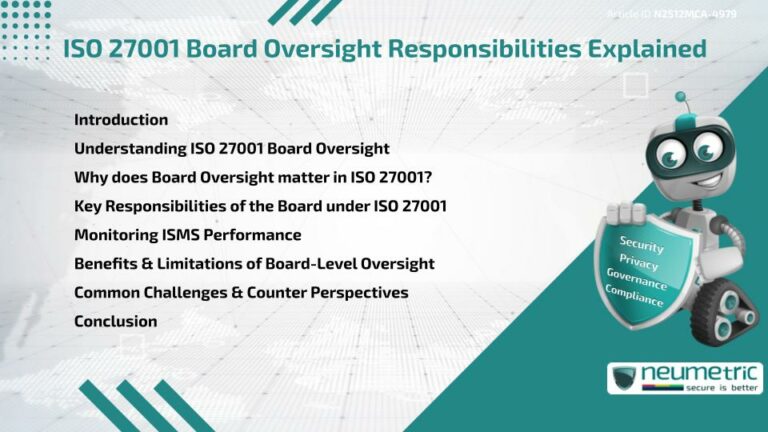 ISO 27001 Board Oversight Responsibilities Explained
