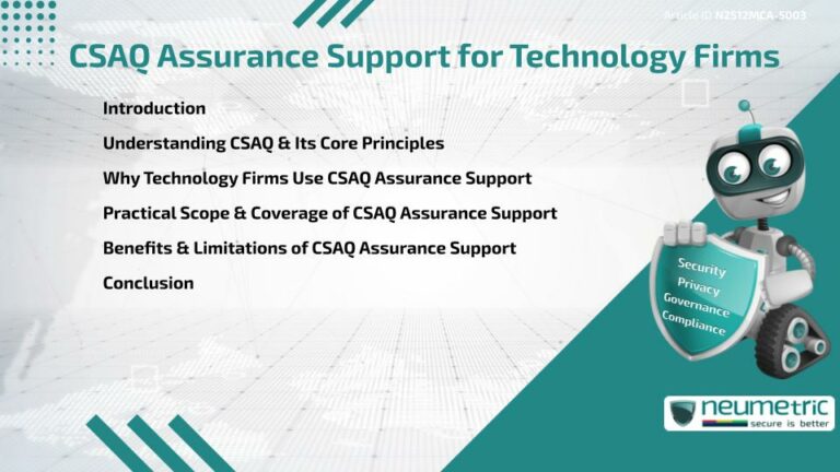 CSAQ Assurance Support for Technology Firms