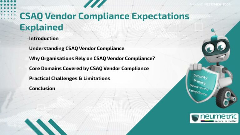 CSAQ Vendor Compliance Expectations Explained