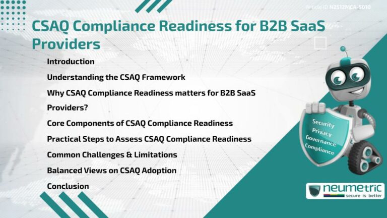 CSAQ Compliance Readiness for B2B SaaS Providers