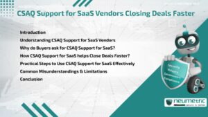 CSAQ Support for SaaS Vendors Closing Deals Faster