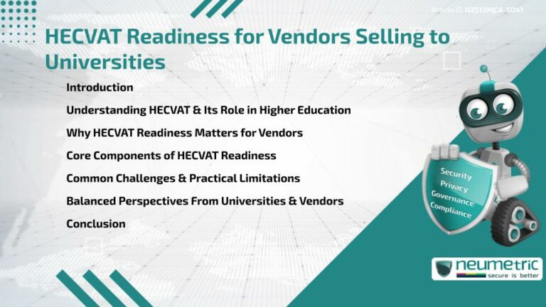 HECVAT Readiness for Vendors Selling to Universities