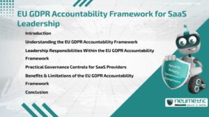 EU GDPR Accountability Framework for SaaS Leadership