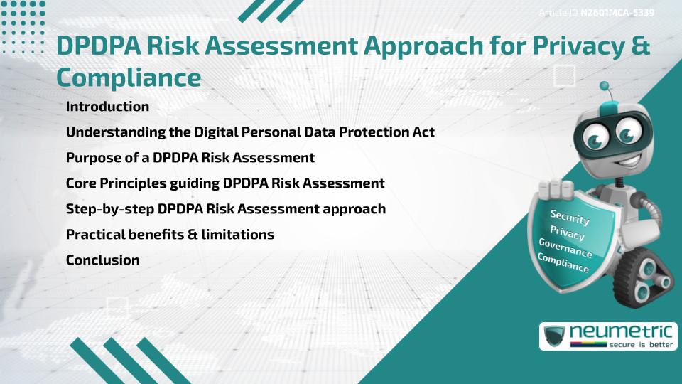 DPDPA Risk Assessment Approach for Privacy & Compliance