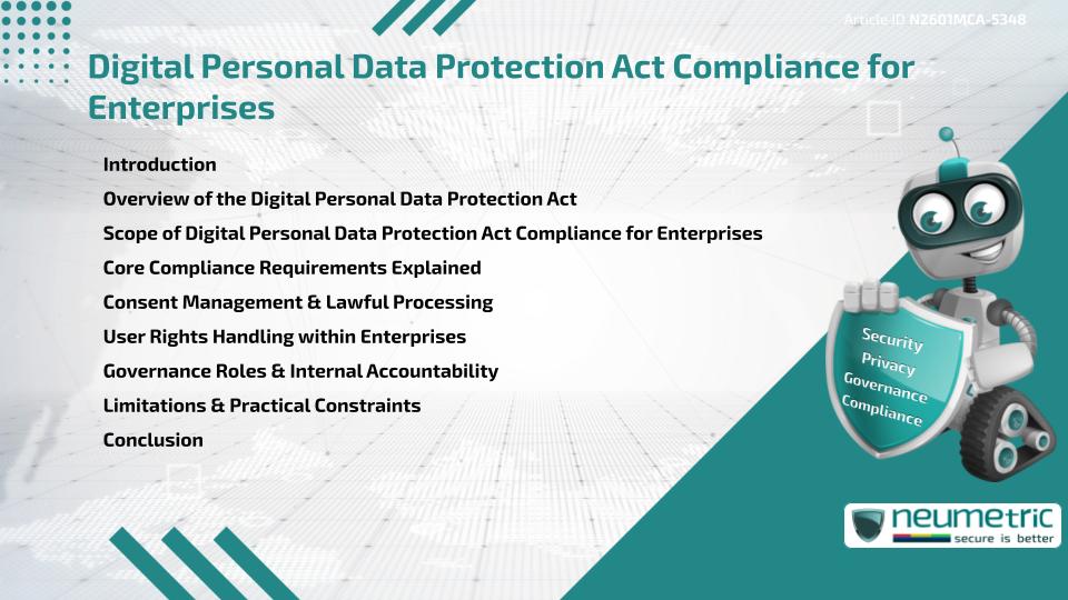Digital Personal Data Protection Act Compliance for Enterprises