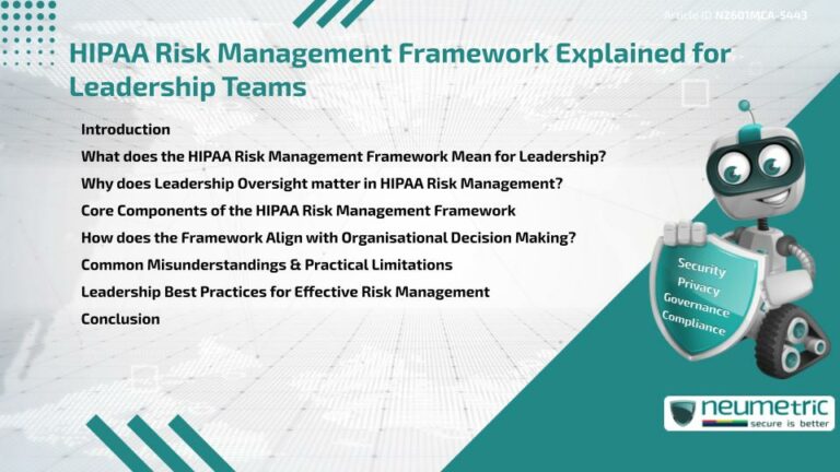 HIPAA Risk Management Framework Explained for Leadership Teams